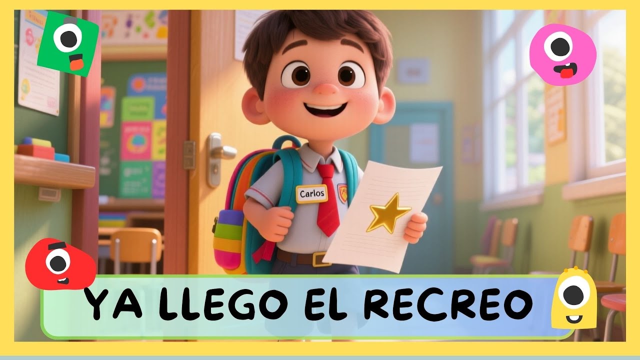 YA LLEGO EL RECREO  - CANCIÓN PARA NIÑOS 