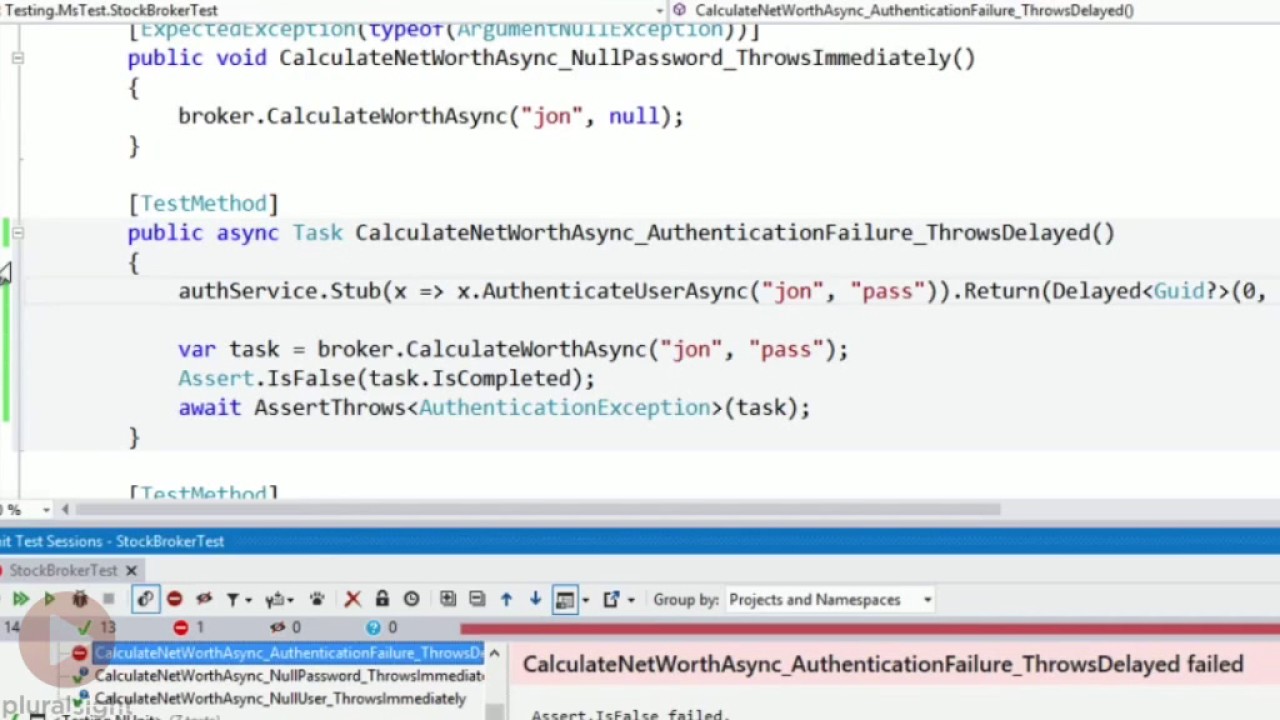Basic Asynchronous Testing with Visual Studio MS Test Framework