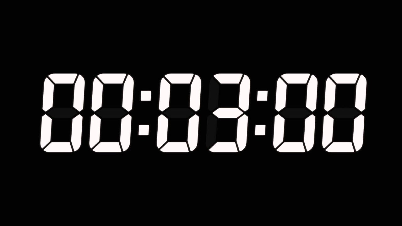 3 Minutes Digital Countdown Timer | Black Background | No Sounds