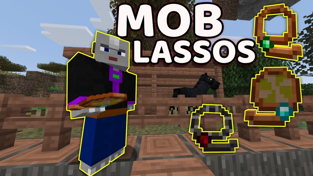 The BEST Mob Transport Mod for Minecraft? Mob Lassos