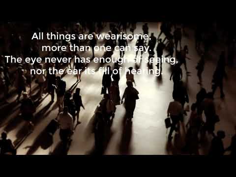Ecclesiastes 1: Everything is Meaningless