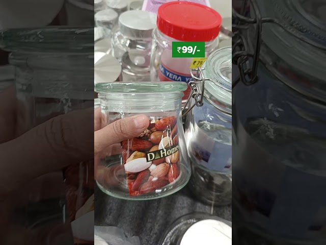 Glass Bottles - Luna Glass Jar Good Storage Plastic cap Home & Gifting ...