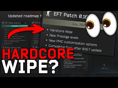 "HARDCORE WIPE" COMING SOON NEW TARKOV ROADMAP