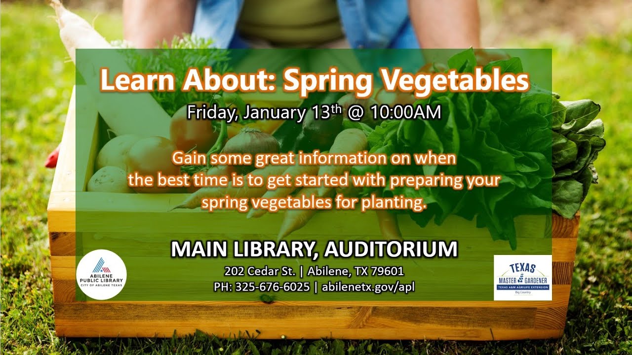 Library Program Videos – Big Country Master Gardeners