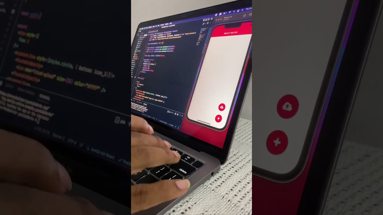 Animated Expandable Floating Action Button with React Native #reactnative #programming #shorts