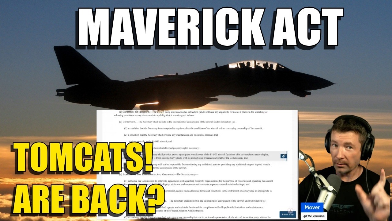 MAVERICK ACT Brings Back TOMCATS!