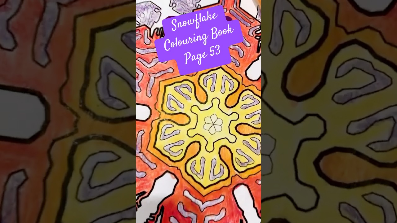 Snowflake Colouring Book (pg 53)