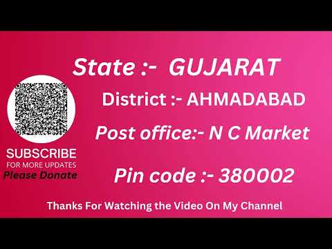 Gujarat Ahmadabad N C Market Ka pin code 380002 / Ahmadabad N C Market ka post office
