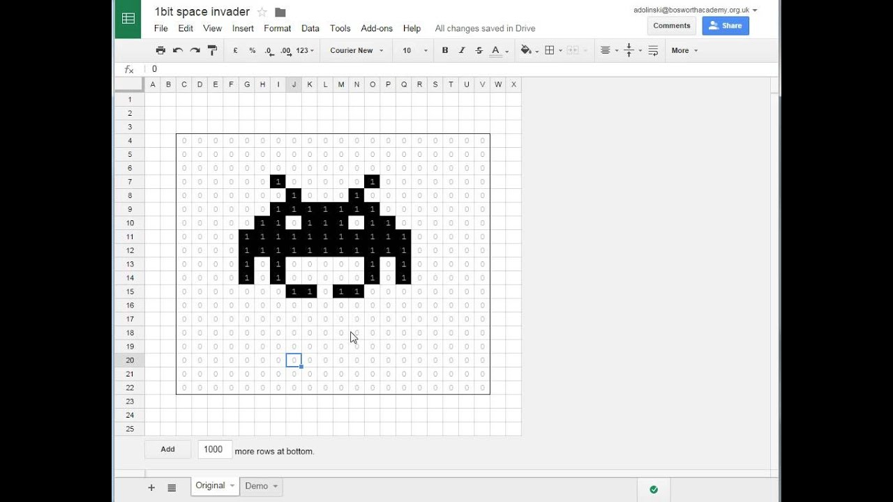 Representing images using binary
