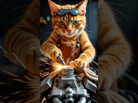 βMechanic Cat Fixes Bike Like a Pro! πΎπ§ | Funny Animated Shortβ