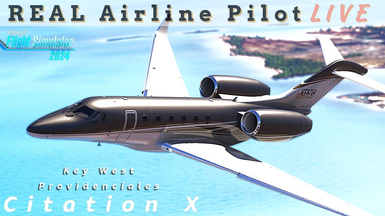 Island Vacation in the Citation X | Corporate Jet Perfection | Real Airline Pilot | #msfs2024 #fx