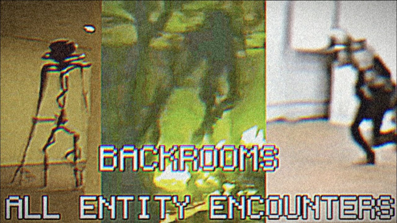 Backrooms FOUND FOOTAGE - All Entity Encounters