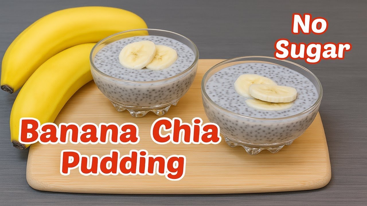 Banana Chia Pudding (No Sugar, No Cooking!) | Healthy Gluten-Free Breakfast or Dessert