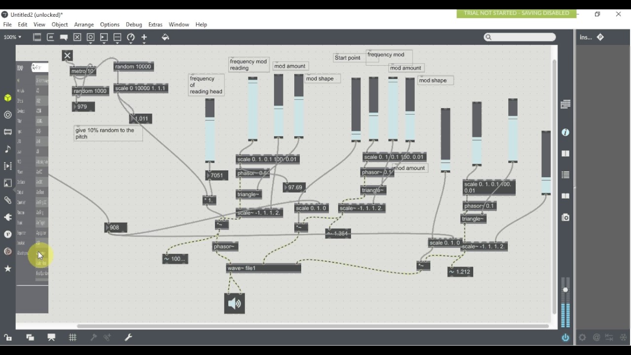 Max MSP granular drone Demo