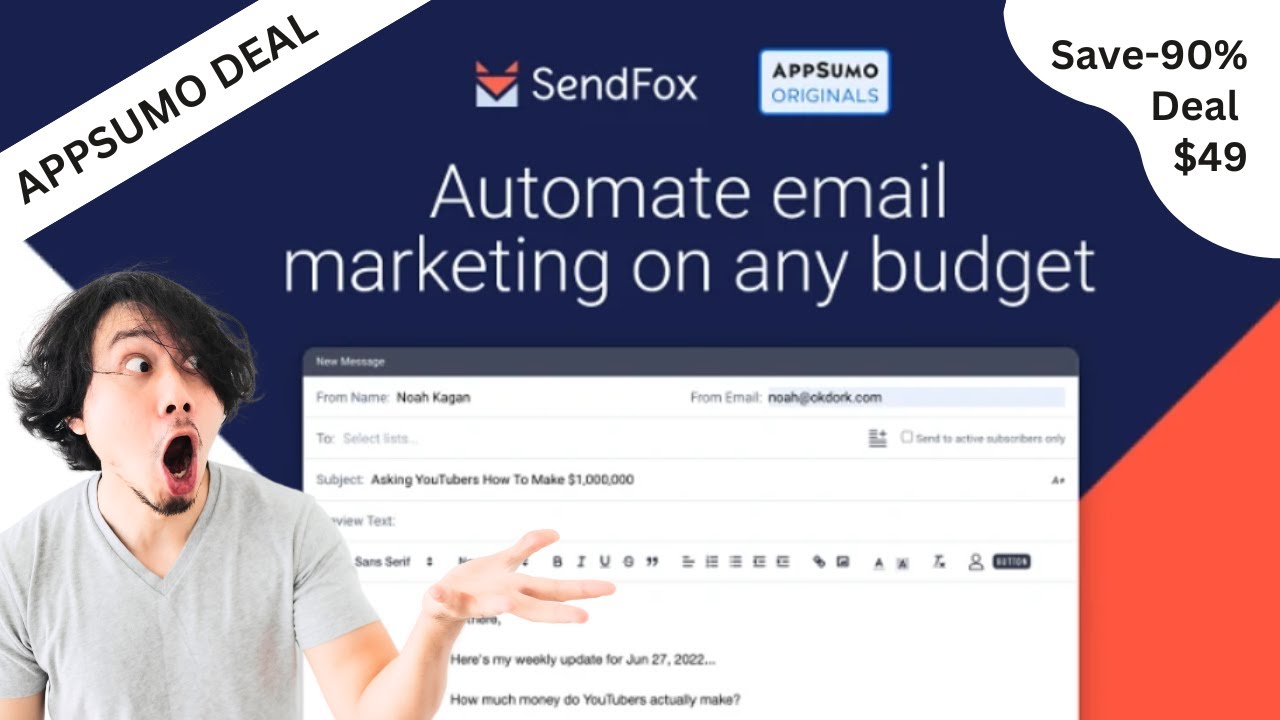 Sendfox Appsumo Review and Demo - Send Email Automation Campaigns | Appsumo Lifetime Deal