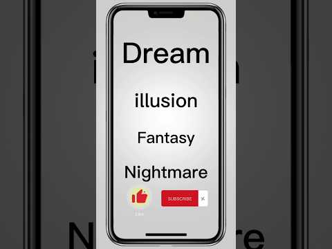 synonyms of Dream #shortvideo #ytshort #youtubeshorts #shorts #shortsvideo