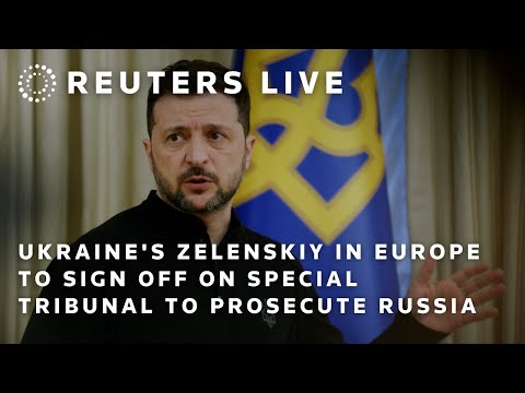 LIVE: Ukraine's Zelenskiy in Europe to sign off on special tribunal to prosecute Russia