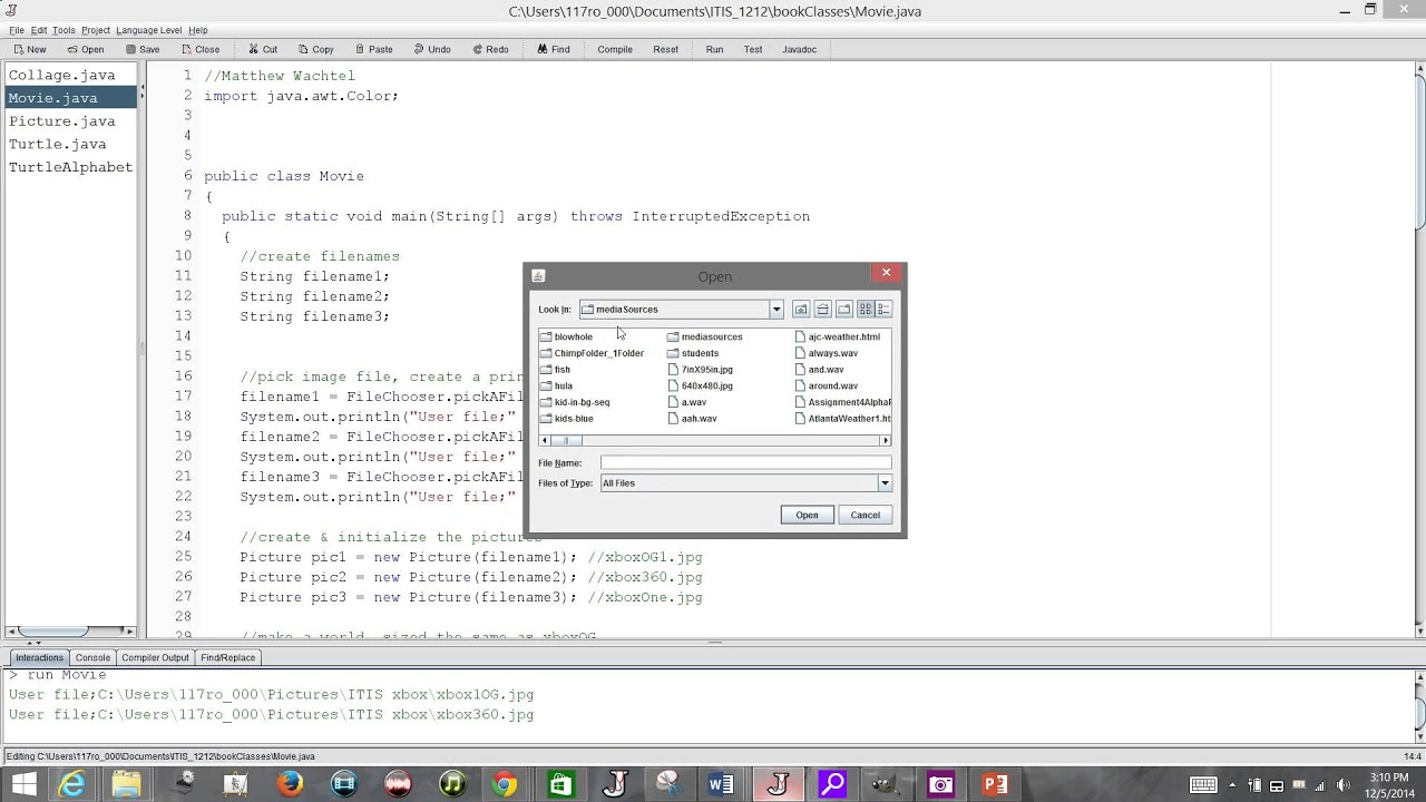 ITIS Assignment 5 Movie.java