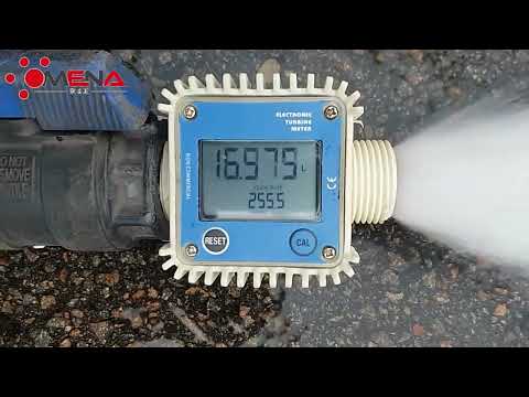K24 Digital Turbine Flow Meter Fuel Flow meter Gauge Liquid Water Flow Measure Tools Tester