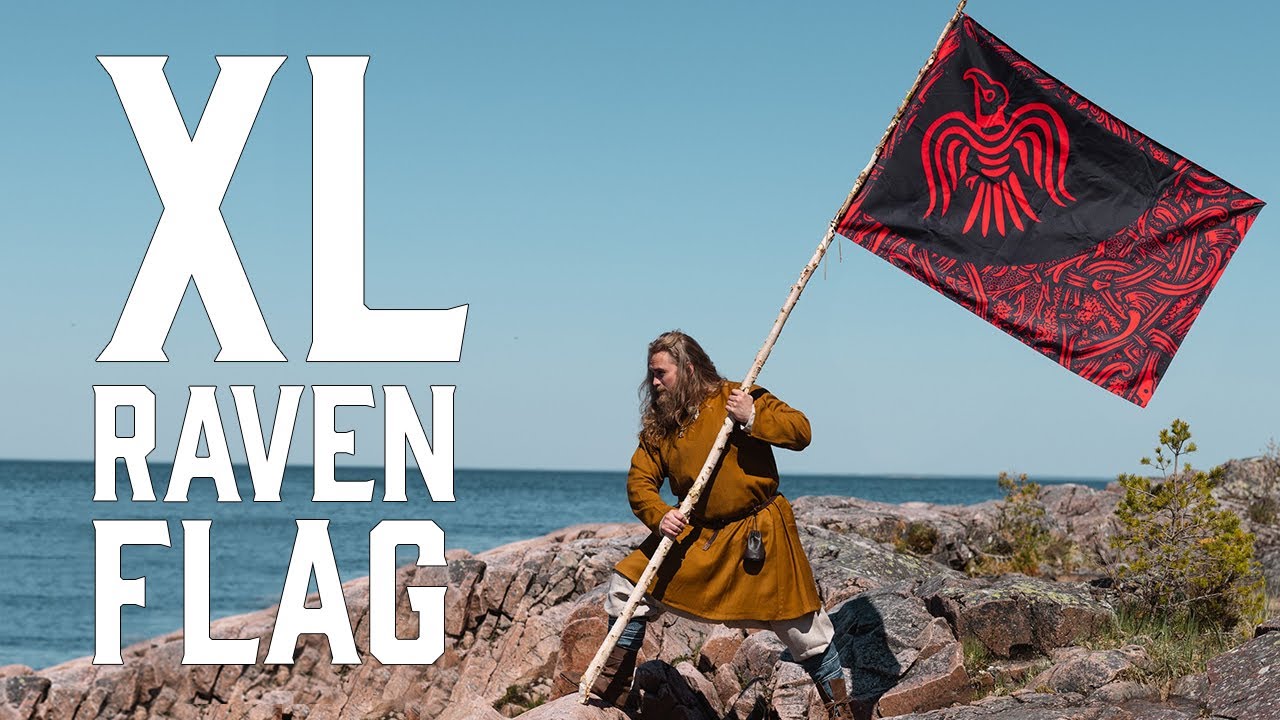 Extra Large Viking Raven Flag