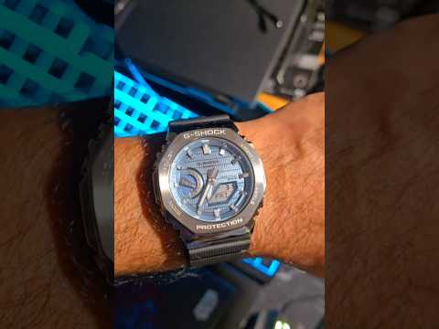 #casio G-SHOCK G-STEEL SOLAR POWER REF: GBM-2100A-1A2DR #watches #shorts #gshock #blue
