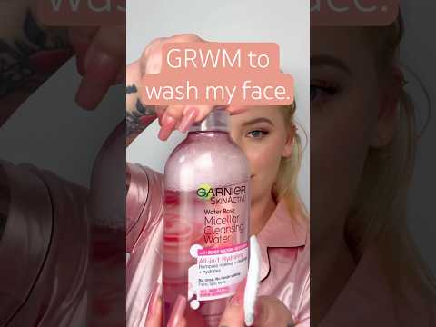 Don’t just push your makeup around! Use Micellar Water FIRST, so that your face wash can shine. ✨