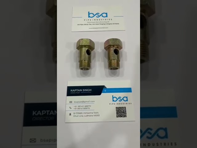 Benjo Bolt - Banjo Bolts Manufacturer from Ludhiana