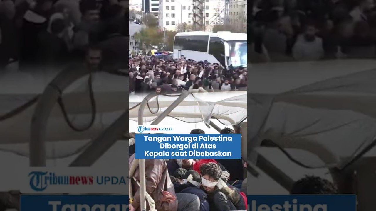 Israel Dikecam Keras! Tangan Warga Palestina Diborgol di Atas Kepala saat Dibebaskan dari ...
