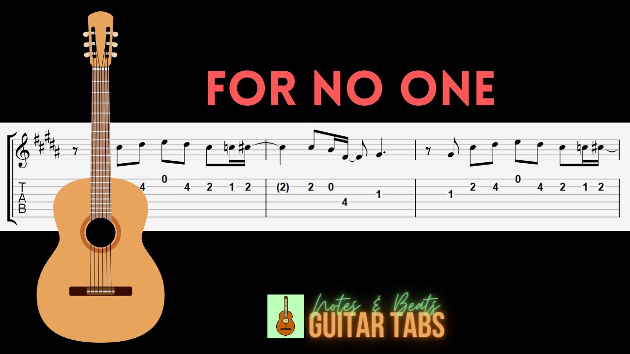For No One Guitar Tab (The Beatles)