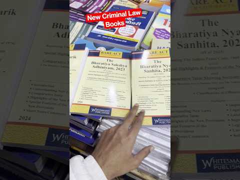 New 3 Criminal Law Books For Lawyer Judge Judiciary Aspirants Exam Bhartiya Nyaya Sanhita 2023 books
