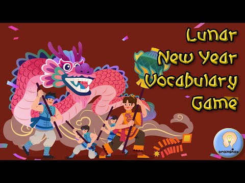 Lunar New Year Vocabulary Game | With Flashcards