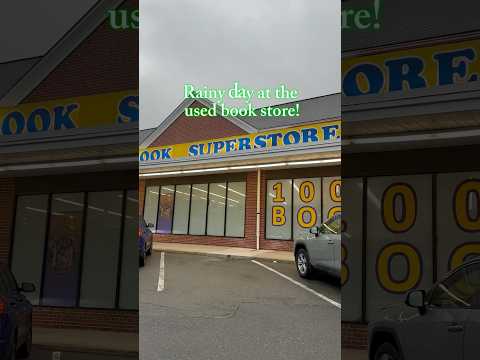 Rainy day field trip to the user book super store! #booktube #books #bookstore #usedbooks #rainyday