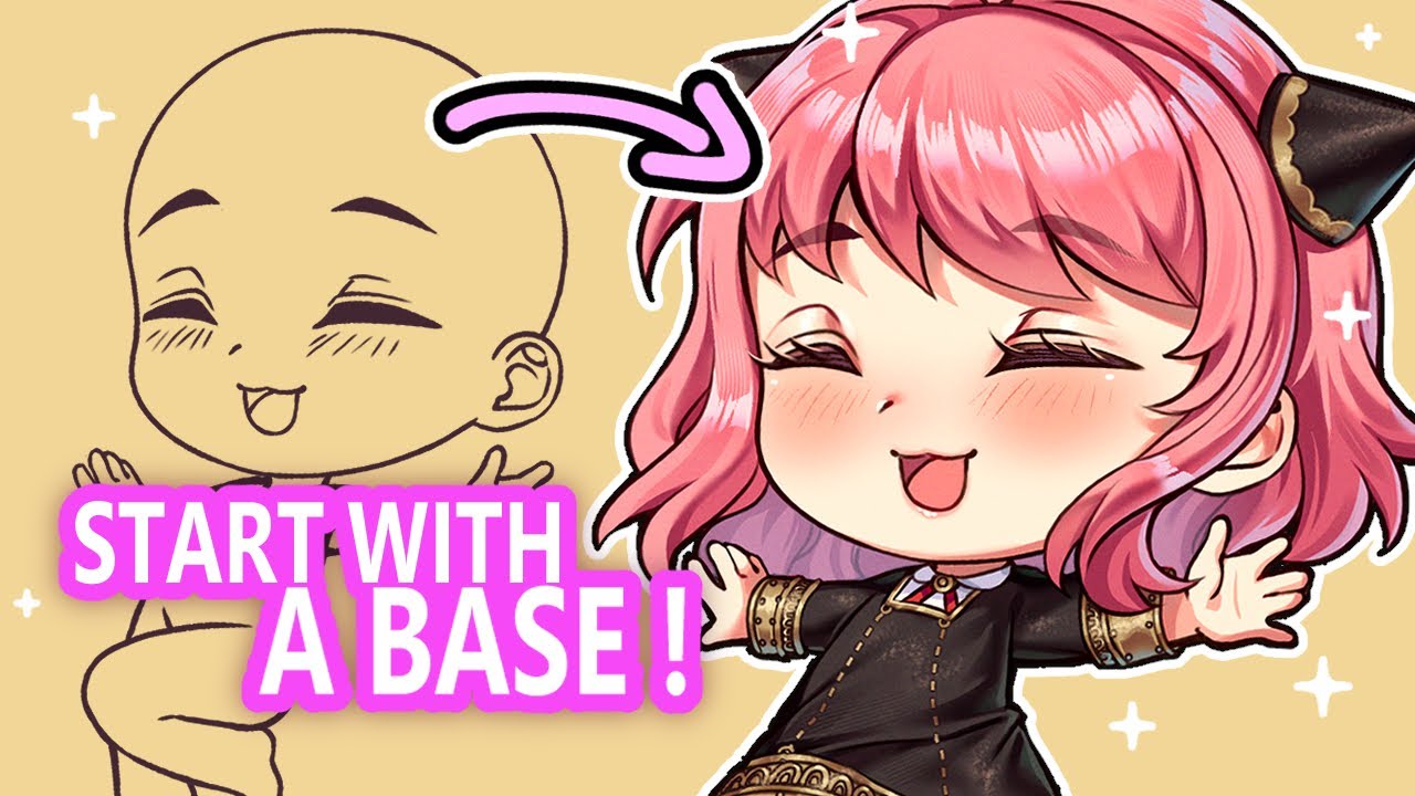 Drawing with a CHIBI BASE for a better result !  ✨