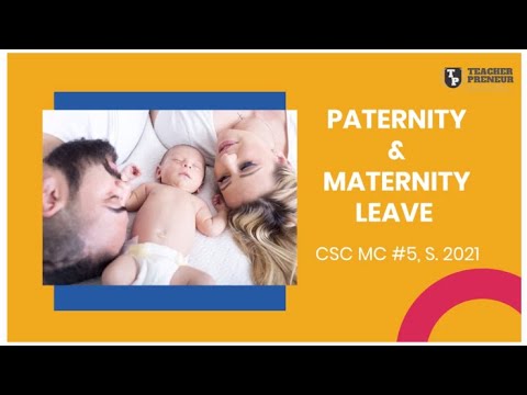 Amended Provisions on Paternity and Maternity Leave of Government Employees and Teachers