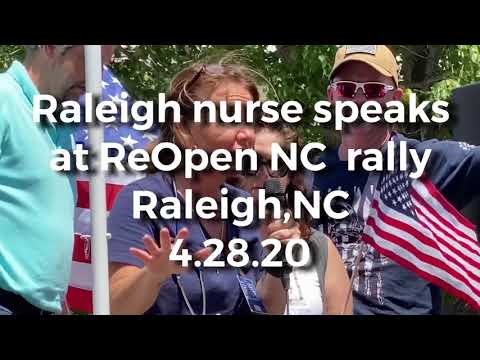 Raleigh nurse speaks at ReOpen NC rally | NC Renegades