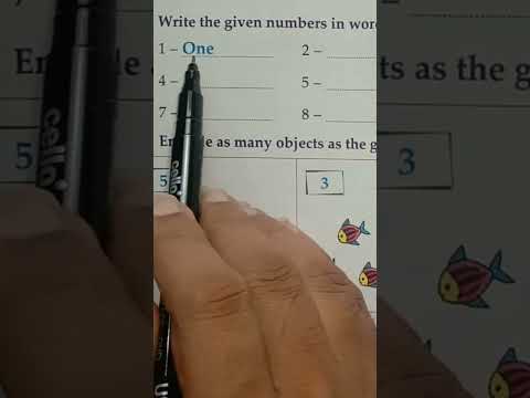 Write the numbers in words