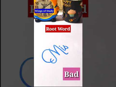 Root word- MIS📝| How to Find his meaning 🤔| Important Vocabulary | #Shorts #Rootword #Vocabulary