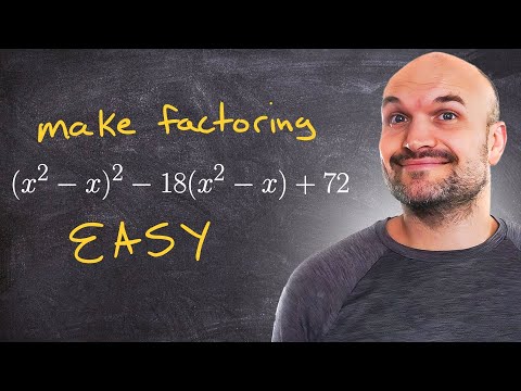 Factor the polynomial using substitution