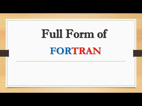 Full Form of FORTRAN || Did You Know?