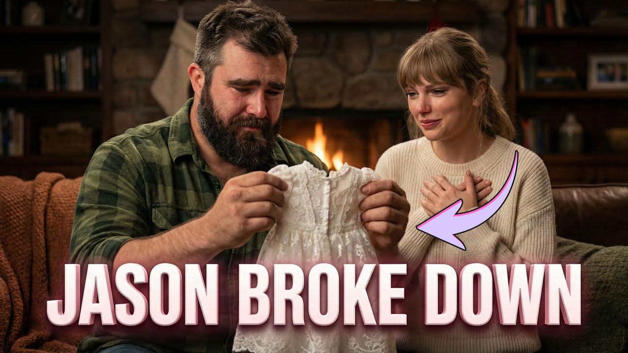 TEARFUL! Jason Kelce CRIES Over Taylor Swift's Mini Wedding Dress Gift ...