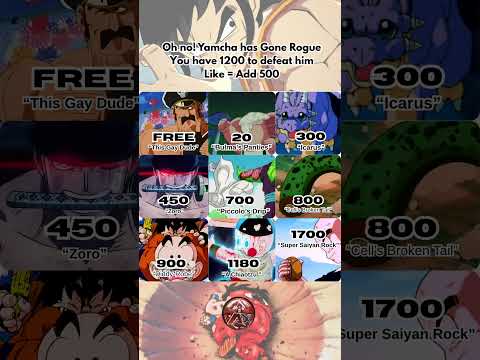 Oh No, Please Defeat Yamcha! 🗣️ | #dragonball #dragonballz #dbz