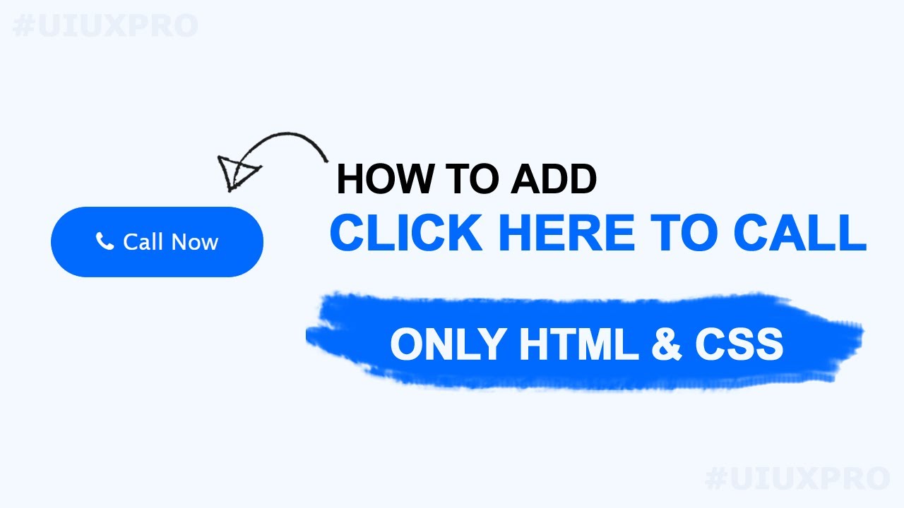 Working Click To Call Button | HTML CSS Tutorial