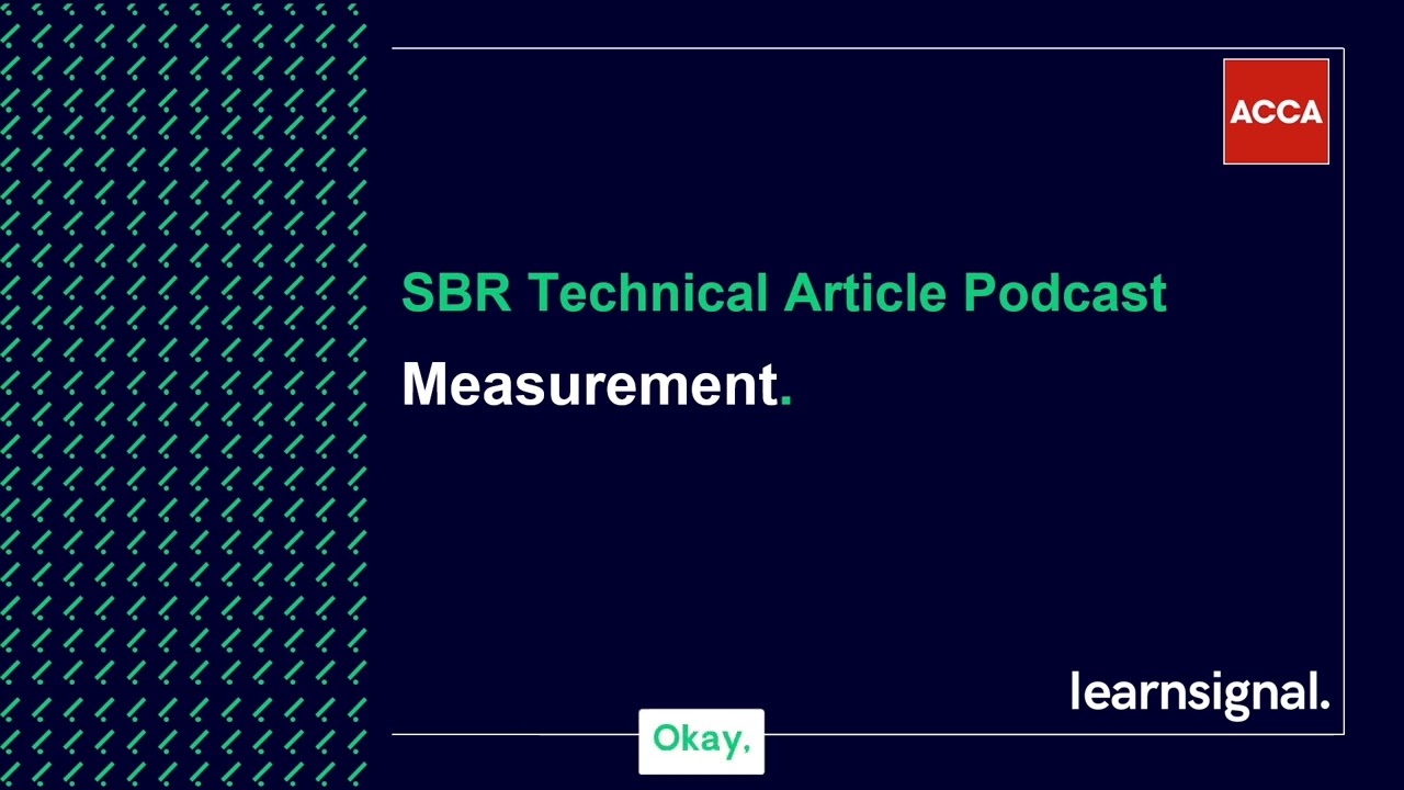 SBR Technical Article Podcast: Measurement