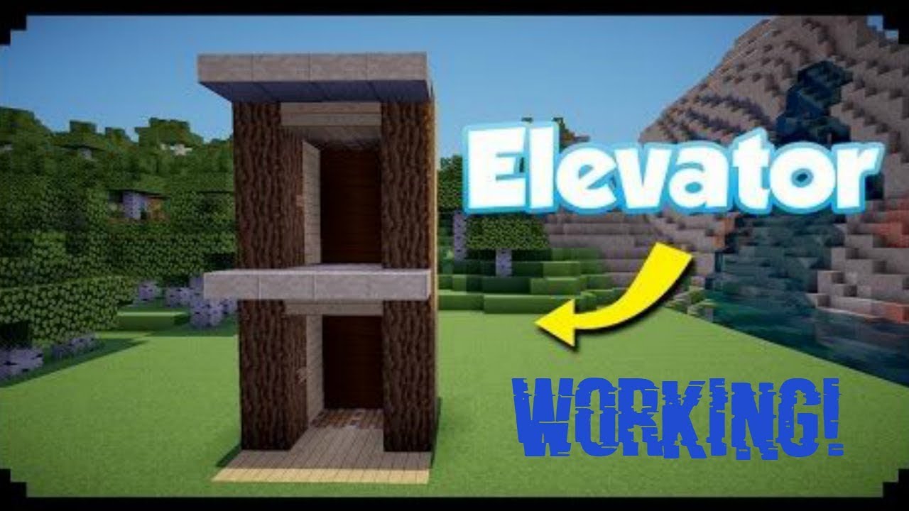 ✔Minecraft Simple Working Elevator In 3 Minutes! | Tutorial