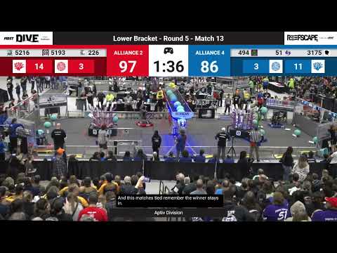 Match 13 (R5) - 2025 FIRST in Michigan State Championship - Aptiv Division