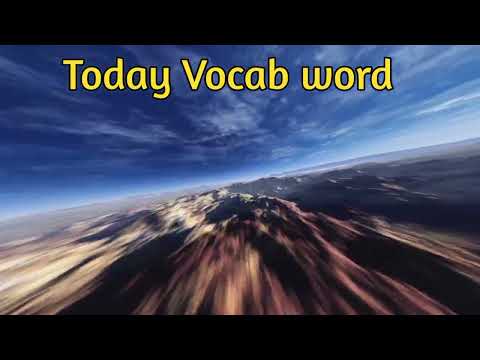 Daily English Vocabulary Word| English Vocab Word Meaning in Punjabi and Hindi language |