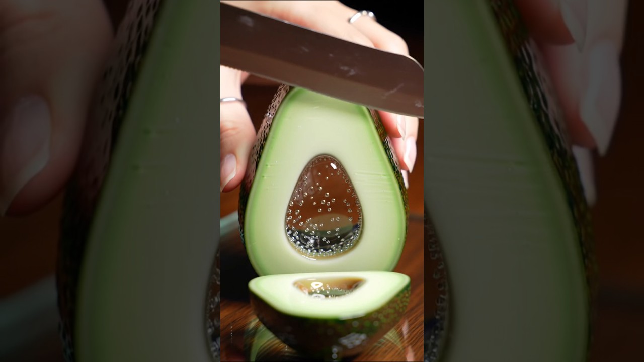 avocado #aiart #satisfying #ai #aiasmr #fruit #avocado #glassfruit #relaxing #asmr #oddlysatisfying