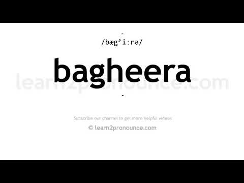 How to pronounce Bagheera | English pronunciation