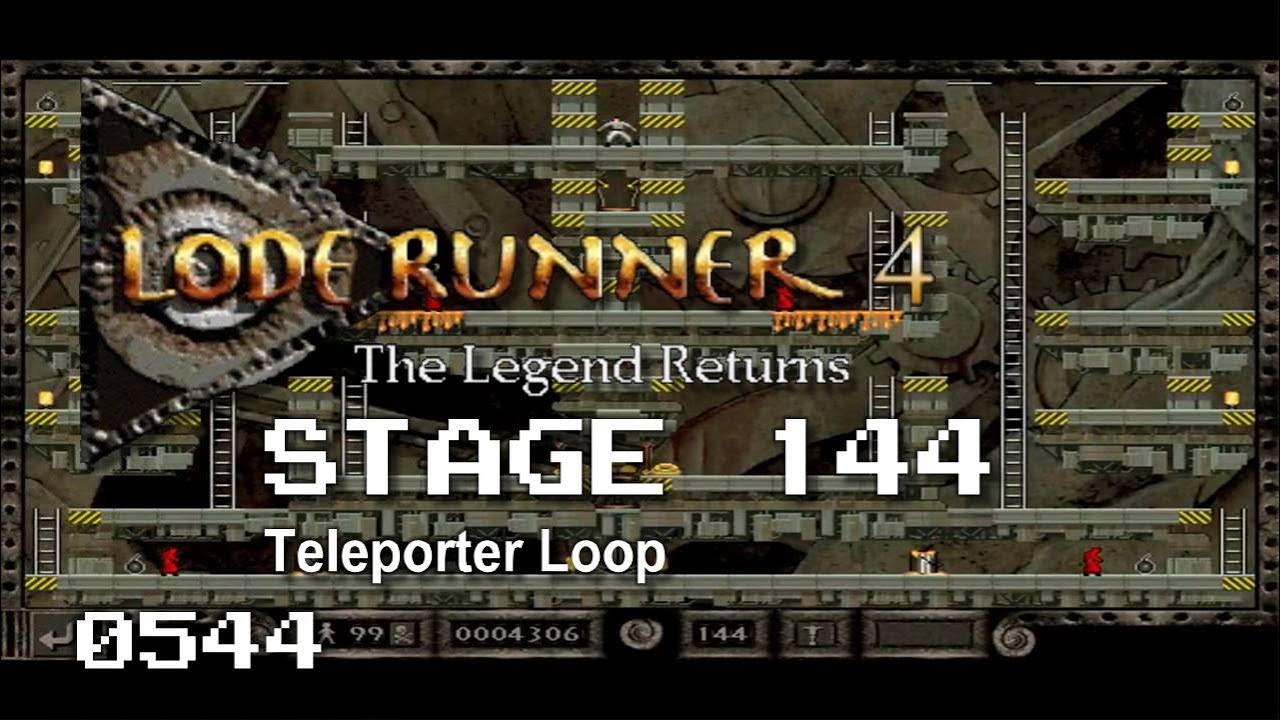 Lode Runner 4 - Stage 144 - Teleporter Loop [0544]