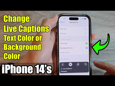 iPhone 14's/14 Pro Max: How to Change Live Captions Text Color/Background Color